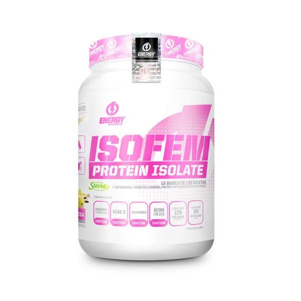 Proteina Energy Nutrition Isofem Protein Isolate 1Kg Vainilla + Shaker ...