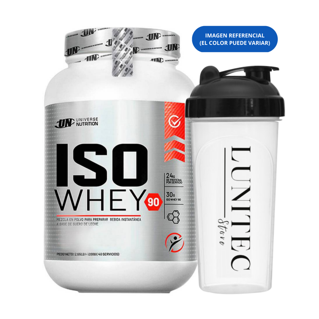 Proteína Universe Nutrition Iso Whey 90 1.1kg Chocolate + Shaker ...
